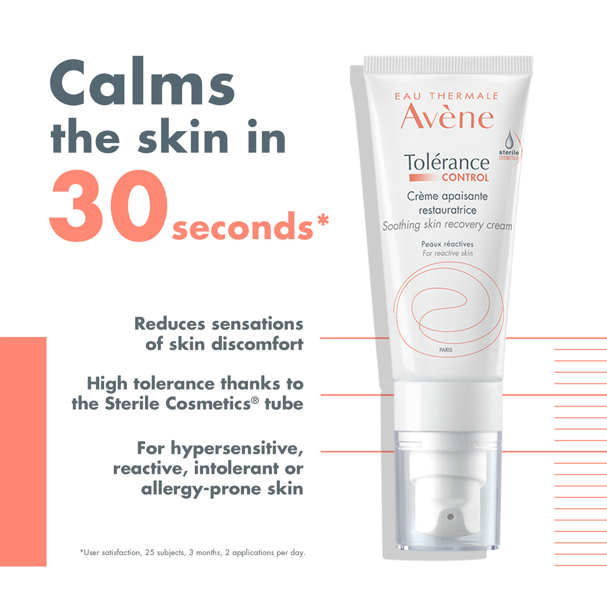 Avène Tolerance Control Soothing Skin Recovery Cream for Sensitive Ski ...